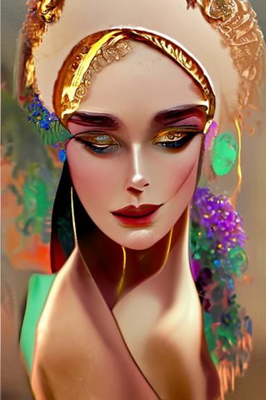 Cleopatra in gold - AI Generated Artwork - NightCafe Creator