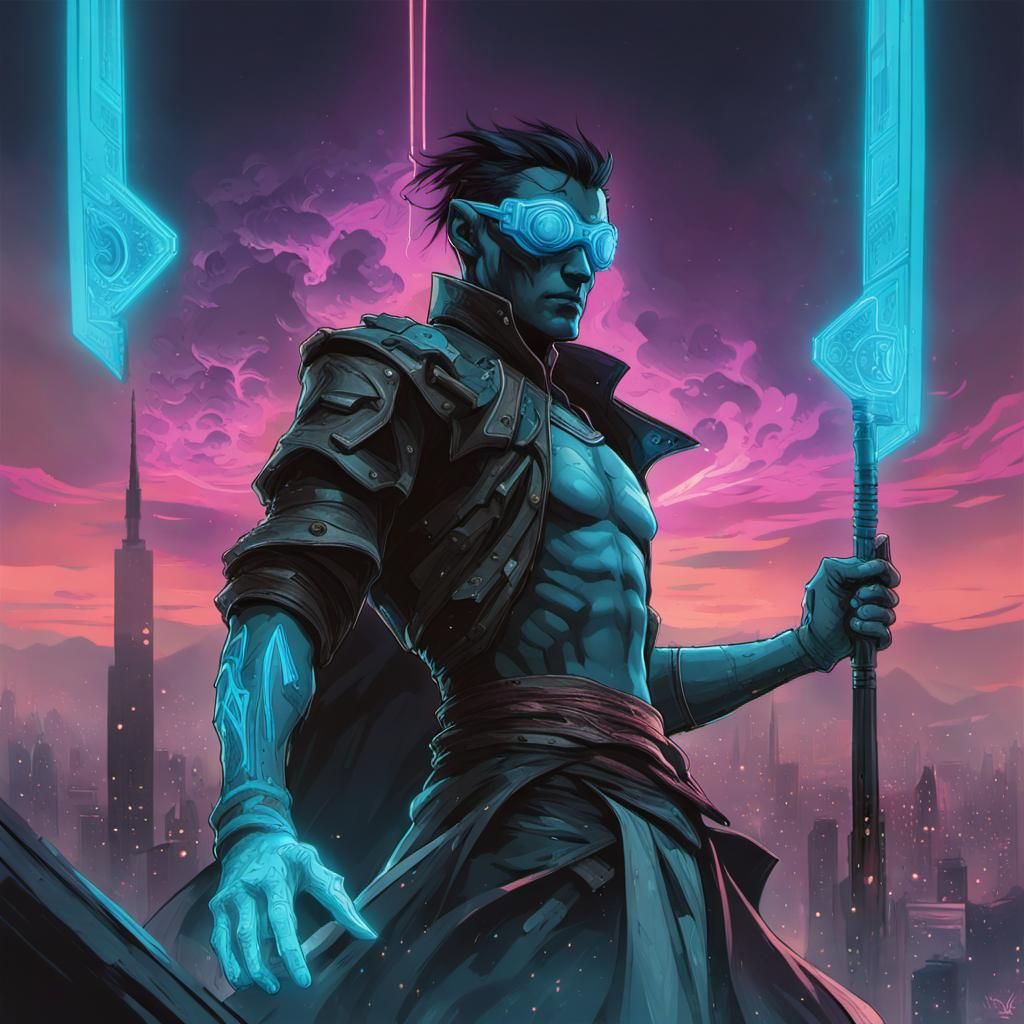 bug's eye view of Raziel from "Legacy of Kain: Soul Reaver", vaporwave ...