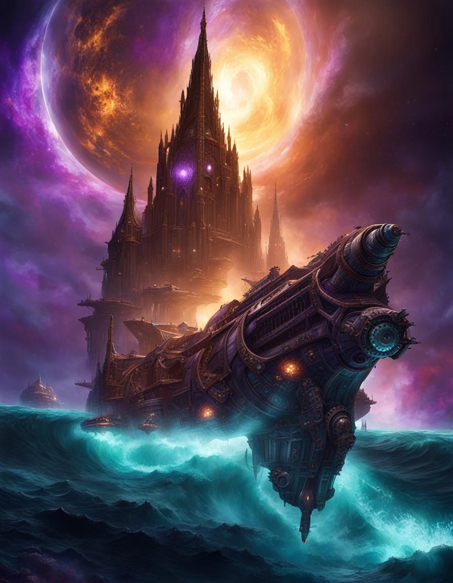 Warhammer 40K. Chaos Space Marine Gothic Cathedral-Fortress capital ...