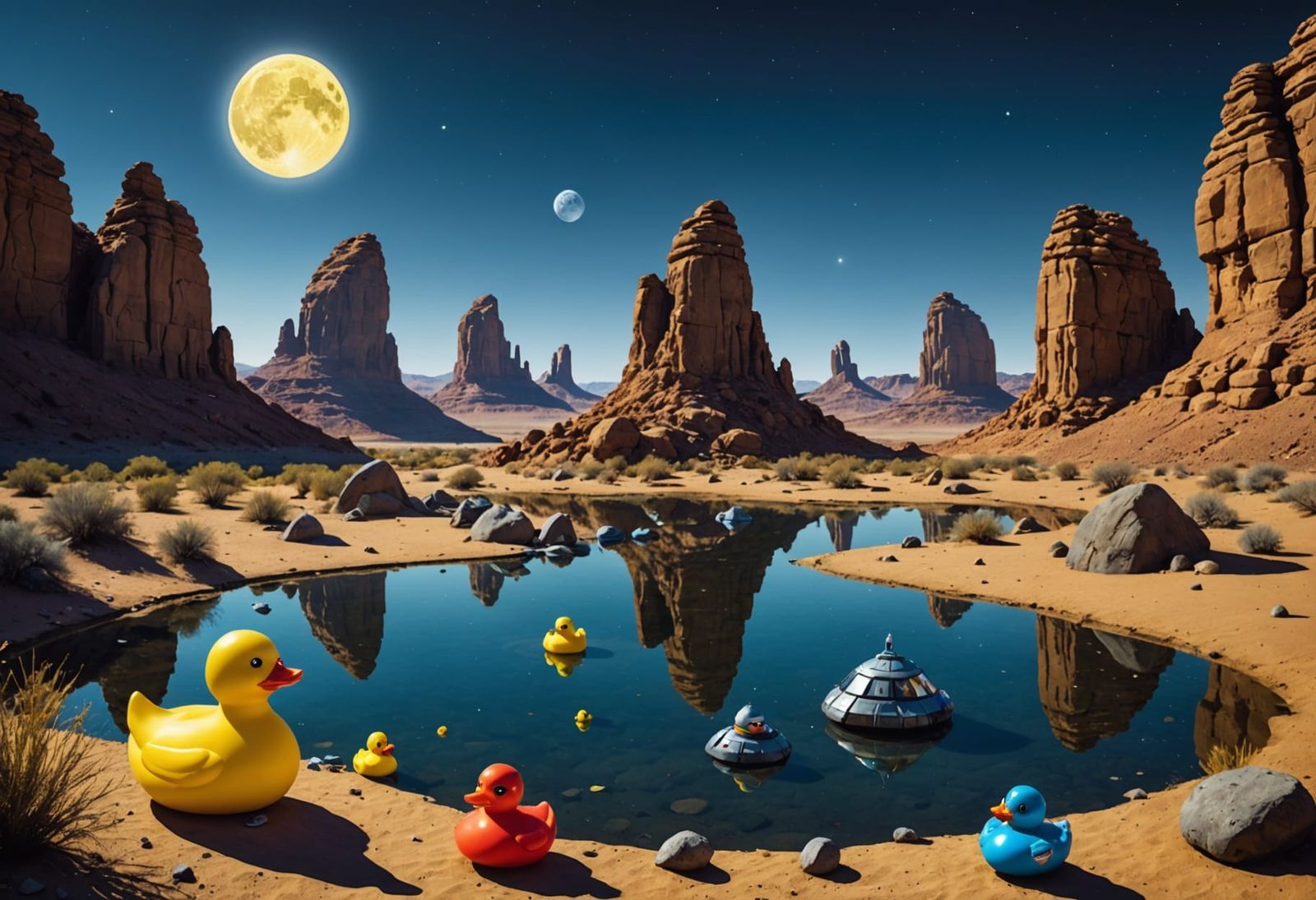 Rubber ducks in an alien desert - Astronomical Rubber Duck A...