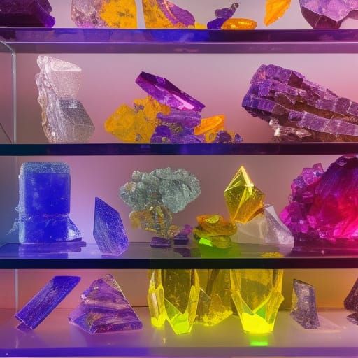 Crytals - AI Generated Artwork - NightCafe Creator