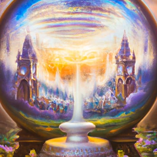 Time sphere exploding ethereal fantasy hyperdetailed mist Thomas ...