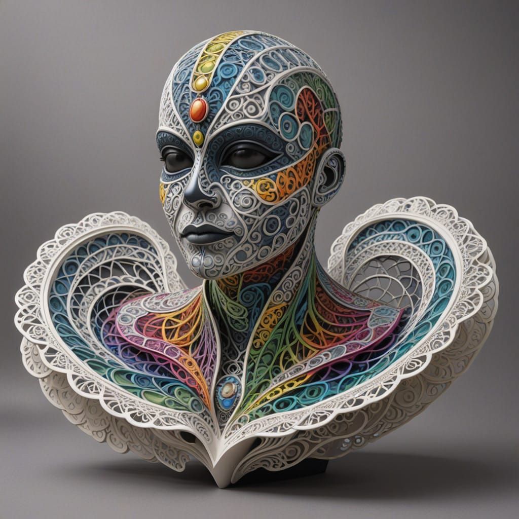 Vibrant Spiritual Masks Emerge from Dream's Weaving