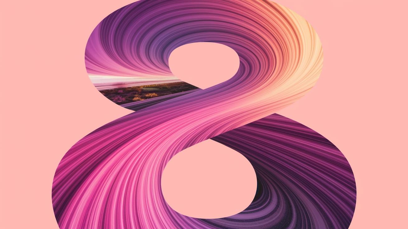 Surreal Infinity Loop in Vibrant Hues - AI Art