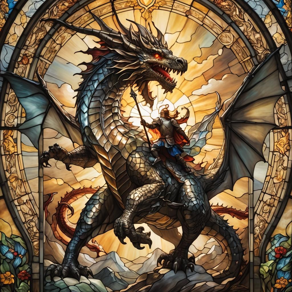 Climbing the dragon - AI Generated Artwork - NightCafe Creator