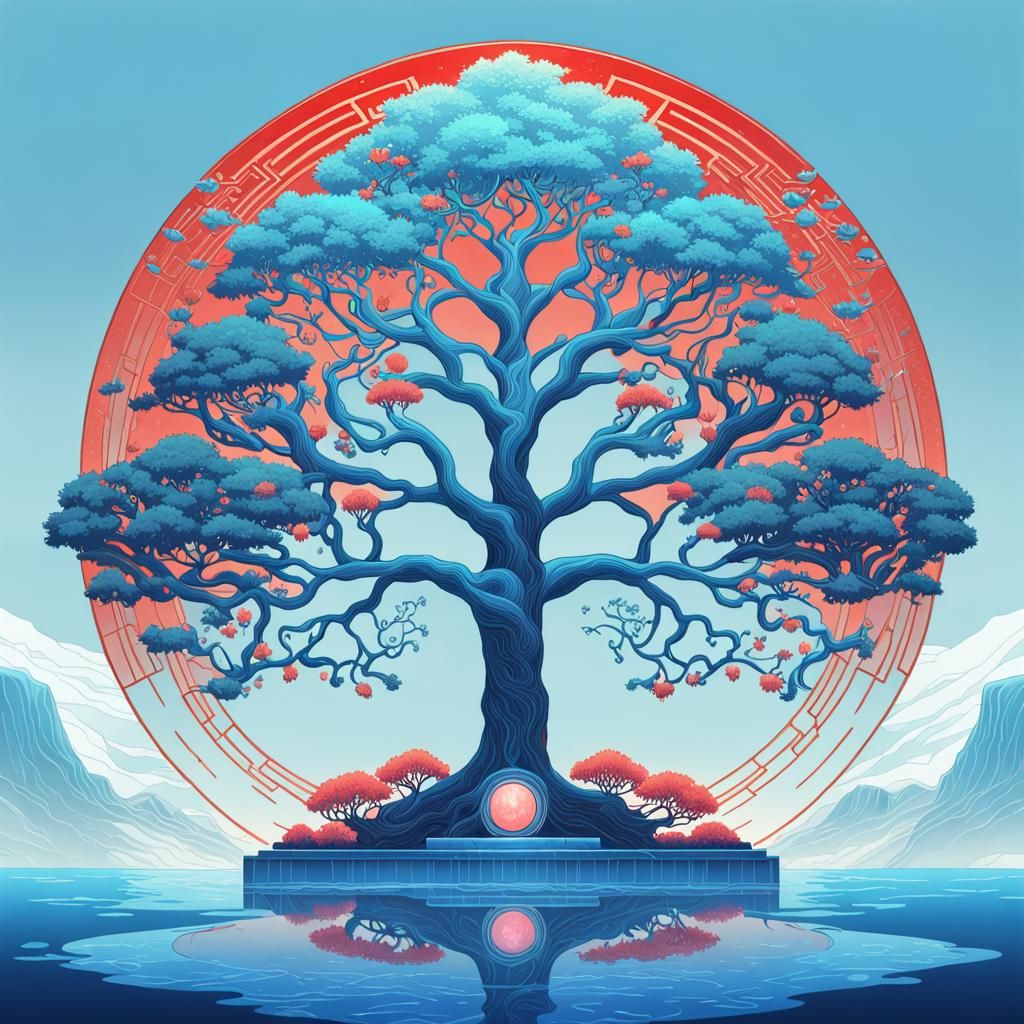 Dreamscape World-Tree - AI Generated Artwork - NightCafe Creator
