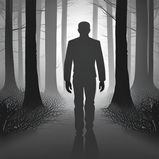 Creepy Human Shadow - AI Generated Artwork - NightCafe Creator