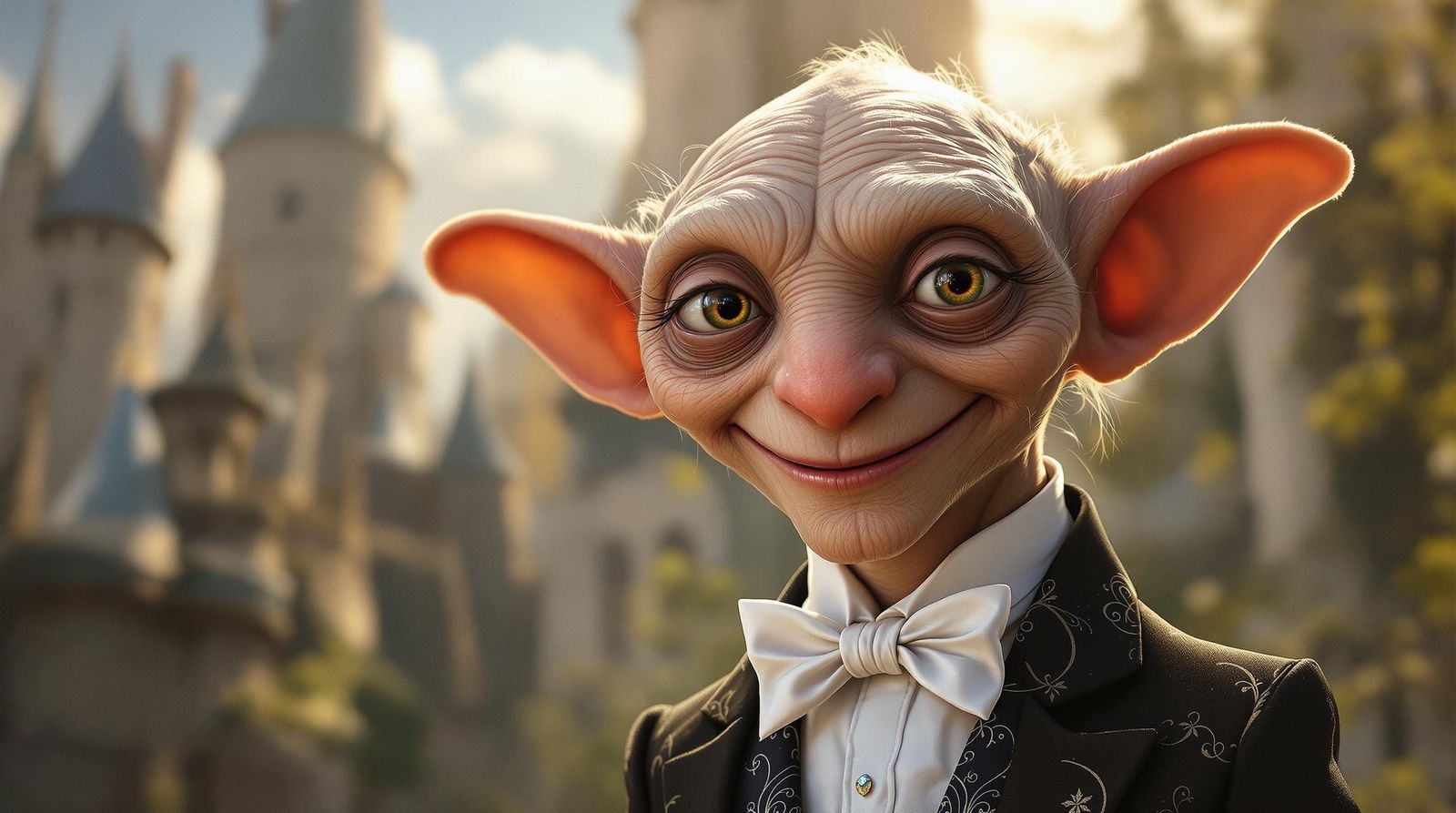 "Master gave me clothes!" - Happy Dobby in Formal Attire, Ho...