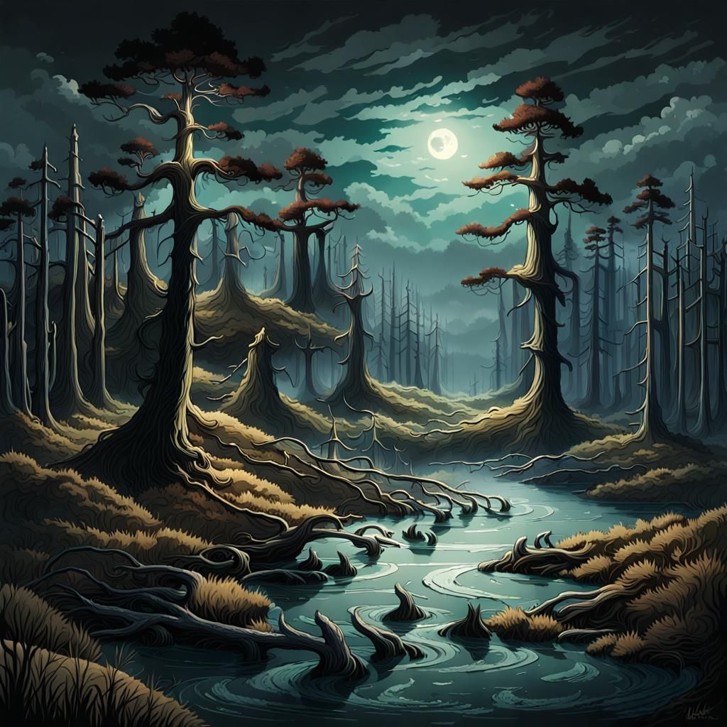 The Call of the Swamp Lands - AI Generated Artwork - NightCafe Creator