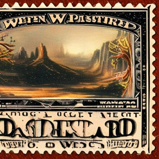 Western Postage Stamp : r/nightcafe