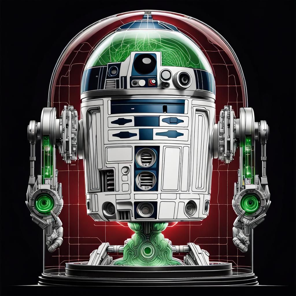 Robot-R2-D2 - AI Generated Artwork - NightCafe Creator
