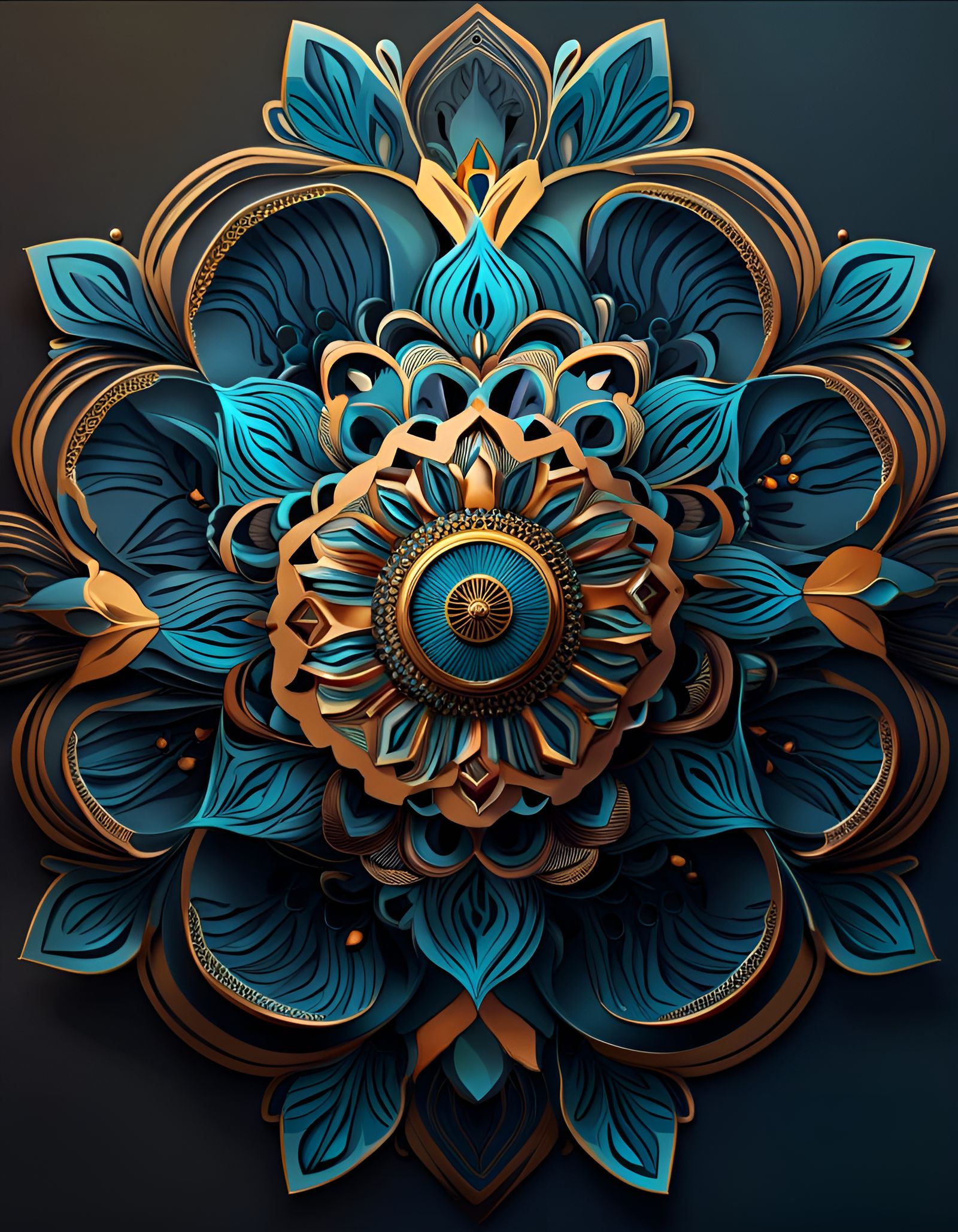 Mandala effect - AI Generated Artwork - NightCafe Creator