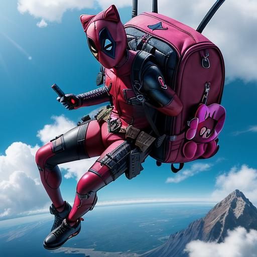 Deadpool's New Costume (Parachute Included)