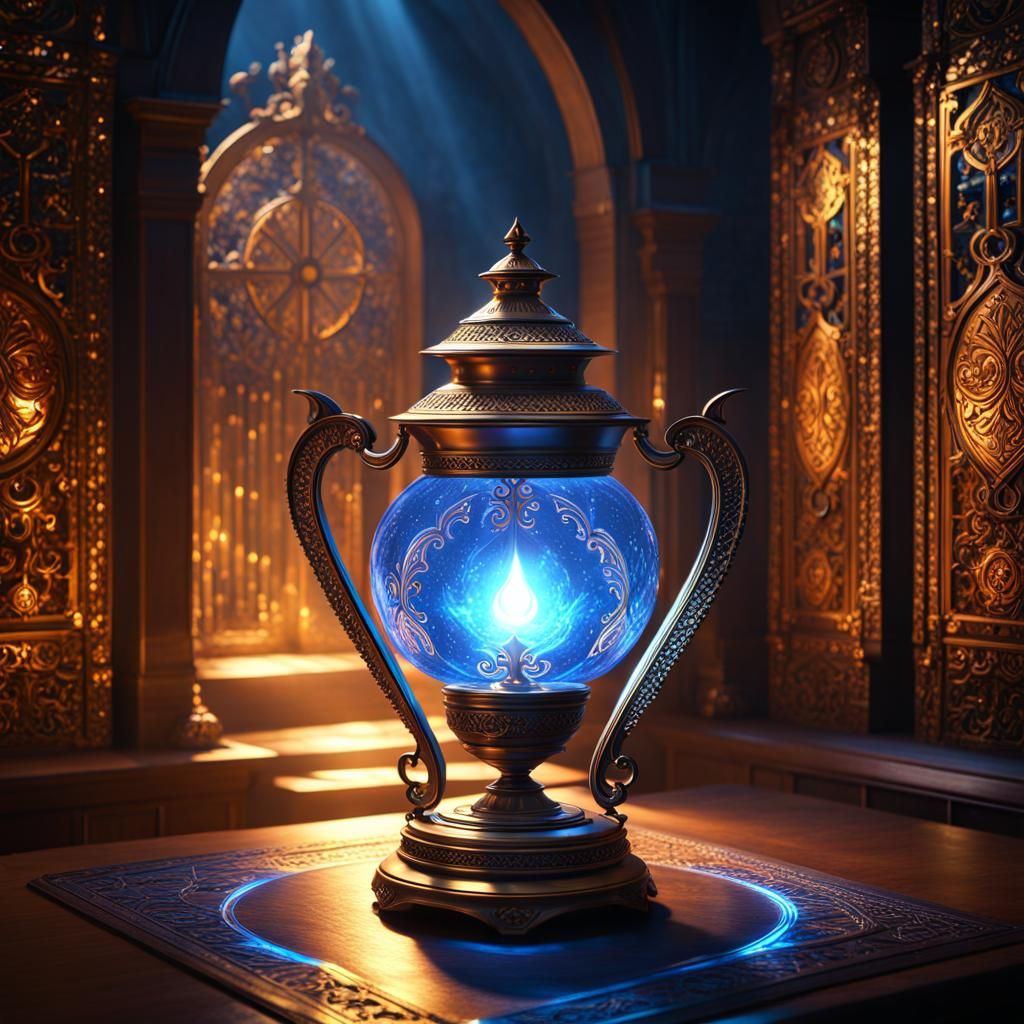 Magical lamp (may or may not invoke a genie) 😏🧞 - AI Generated Artwork ...