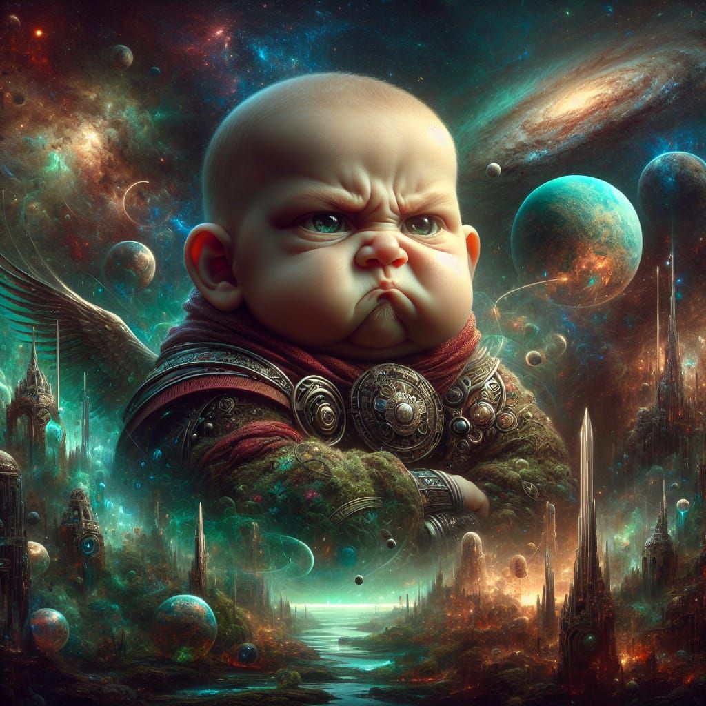 Grumpy Baby - AI Generated Artwork - NightCafe Creator