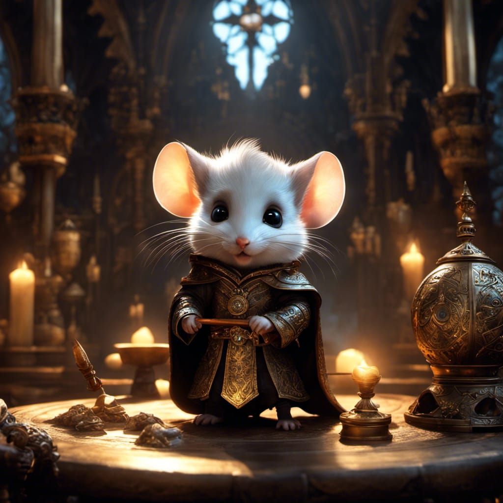 merlin mice at his chamber - AI Generated Artwork - NightCafe Creator