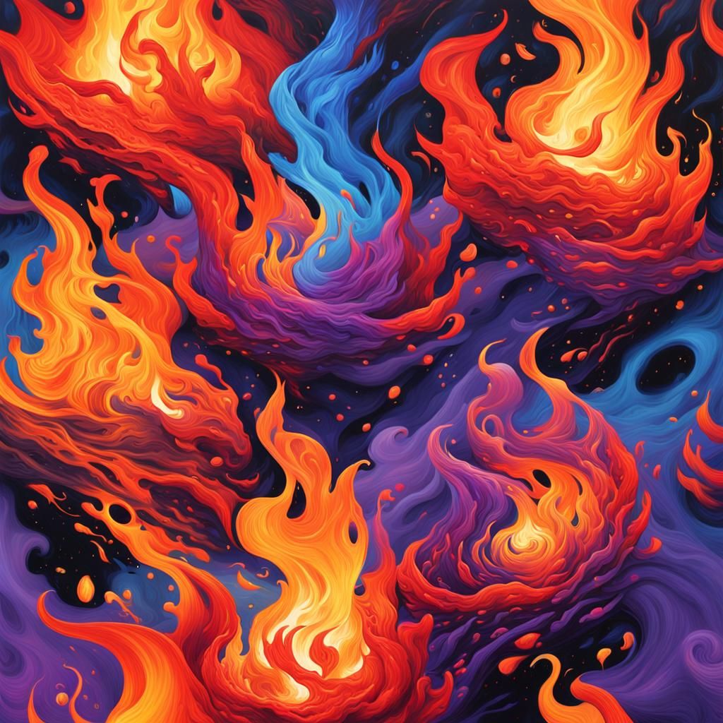 Fire Portraits - AI Generated Artwork - NightCafe Creator