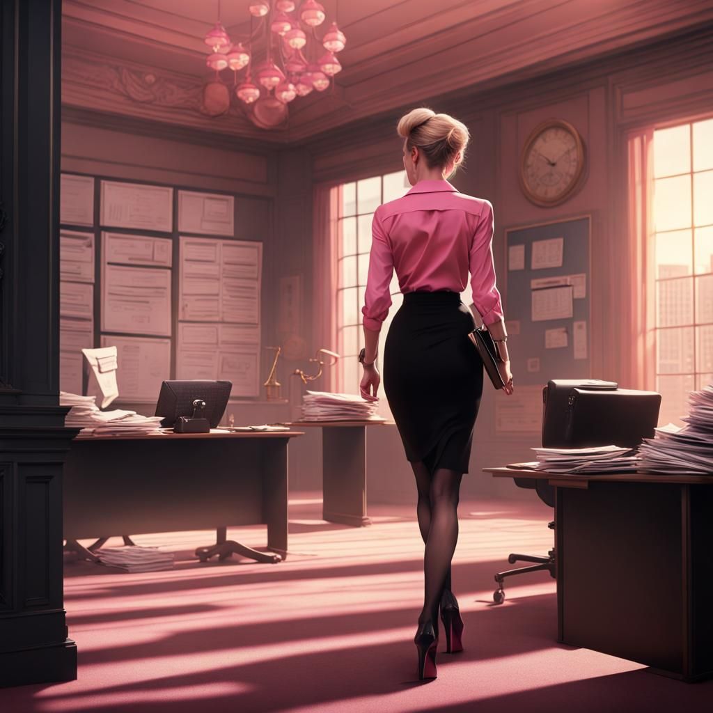 Secretary Gina - AI Generated Artwork - NightCafe Creator