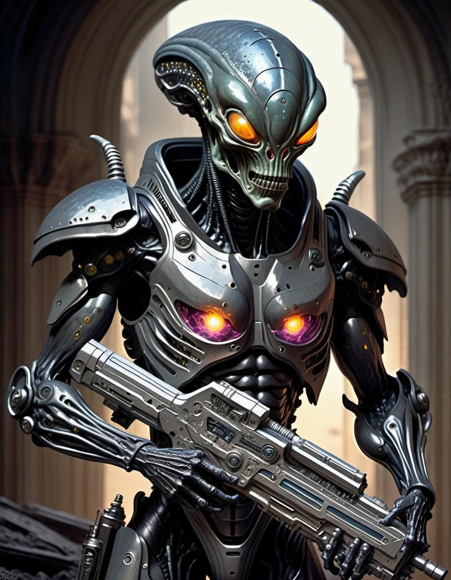 Alien Soldier - AI Generated Artwork - NightCafe Creator