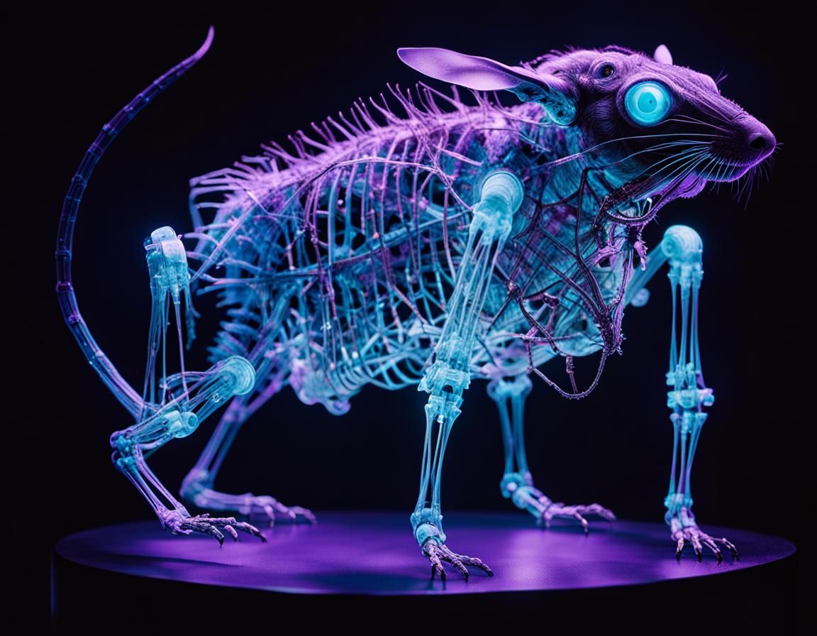 X-Ray of The Exoskeleton of The Monster Mouse - AI Generated Artwork ...