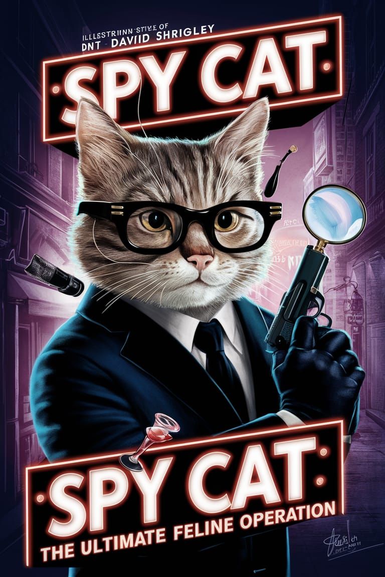 Spy Cat - AI Generated Artwork - NightCafe Creator