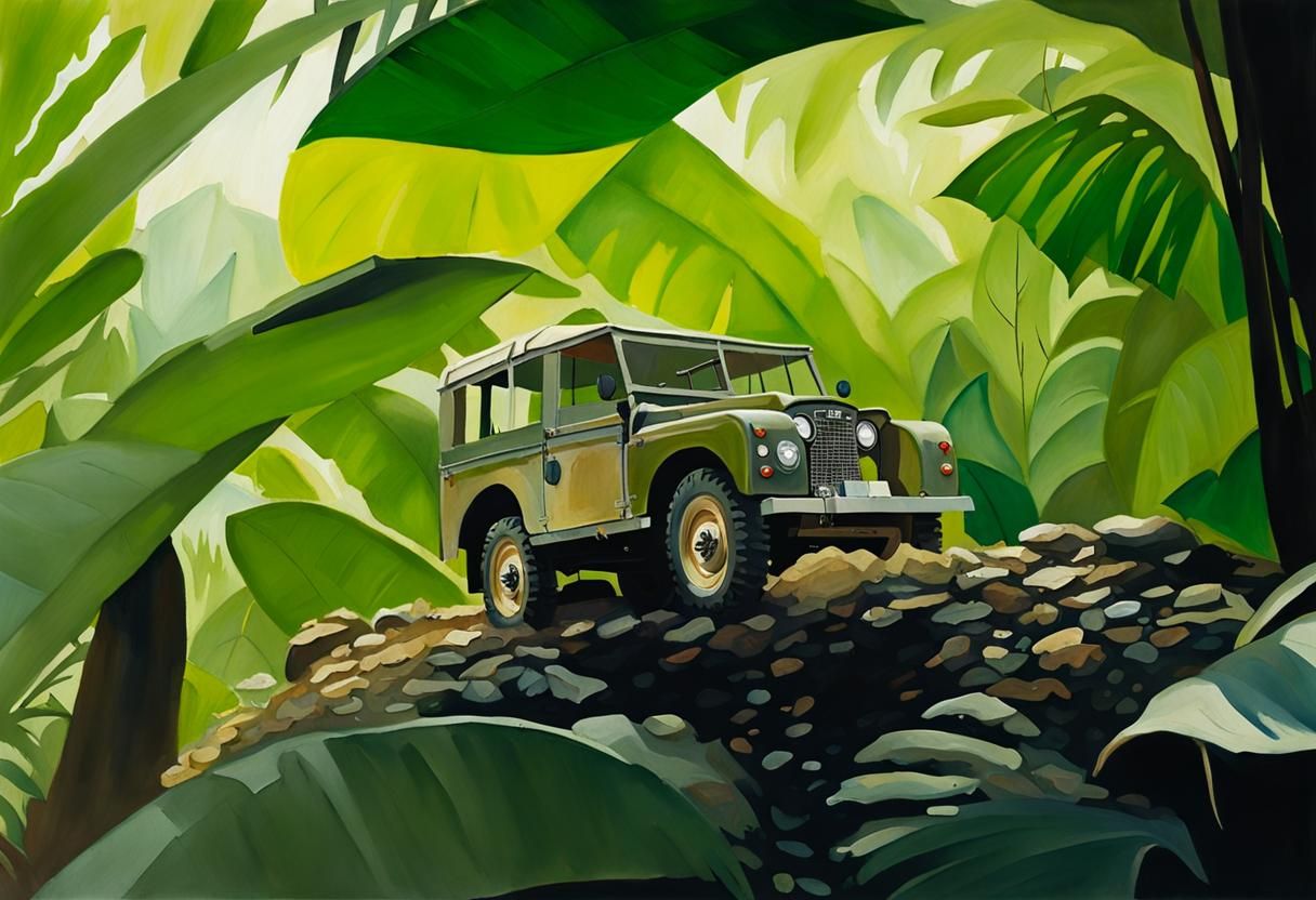Land Rover in the Jungle - AI Generated Artwork - NightCafe Creator