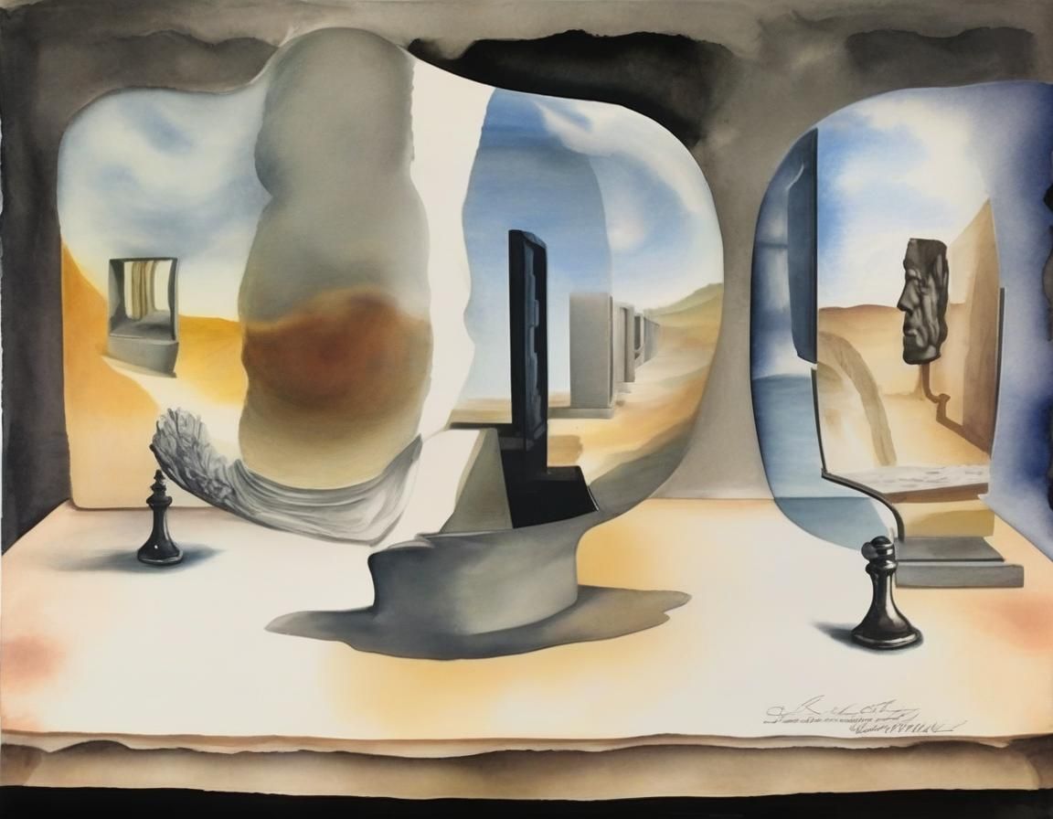 Distorted Unbalanced Reality, surrealism Magritte, Man Ray, Duchamps ...