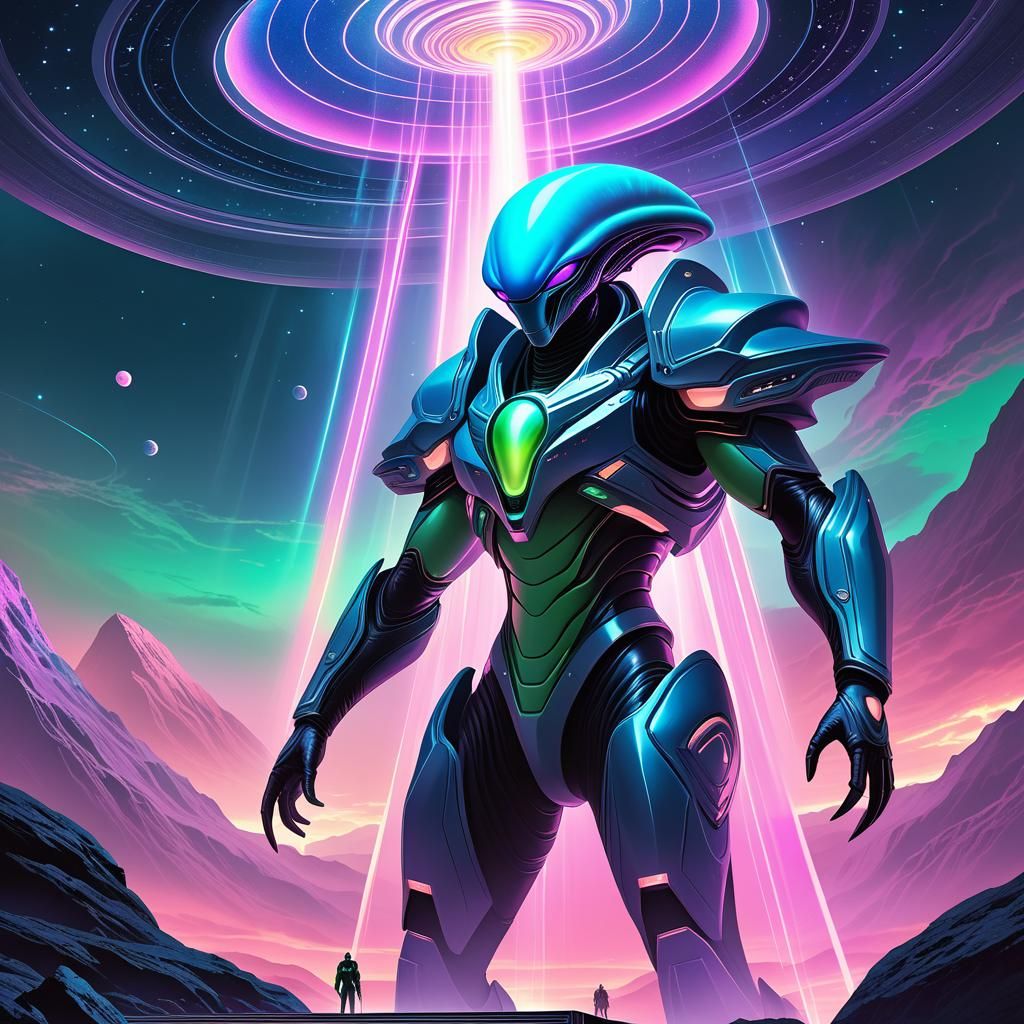 Alien protector 👽 - AI Generated Artwork - NightCafe Creator