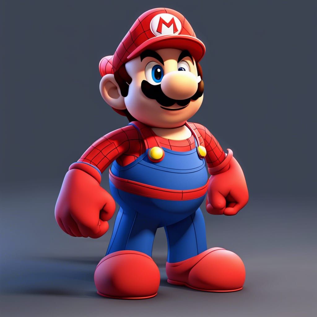 Mario but he's spider-man - AI Generated Artwork - NightCafe Creator
