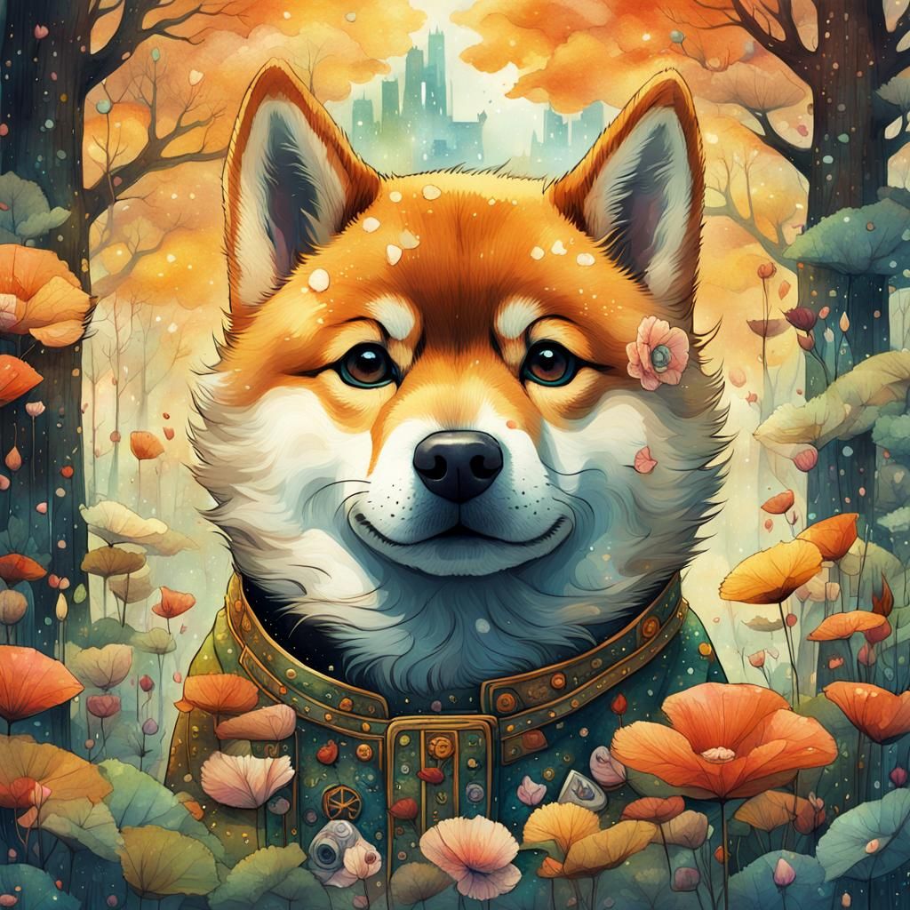 Smiling Shiba - AI Generated Artwork - NightCafe Creator
