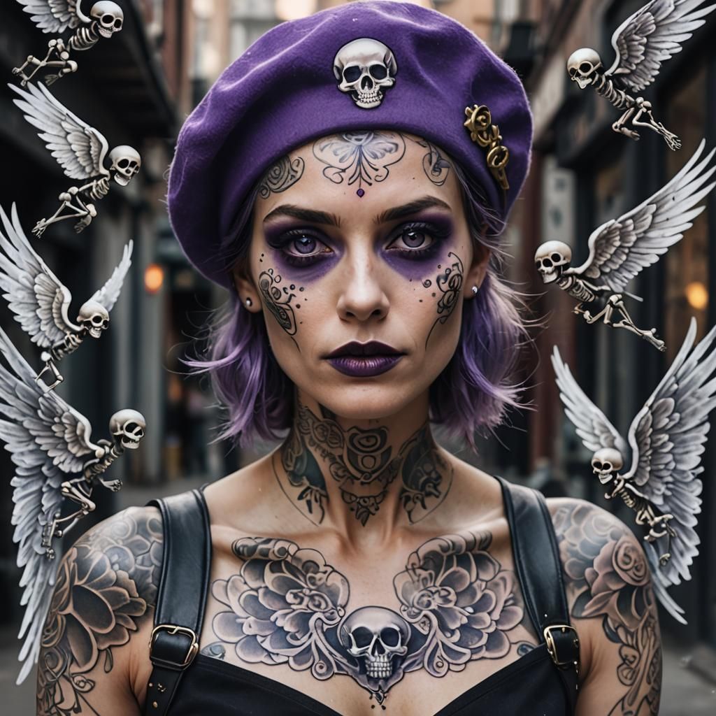 THE PURPLE ANGEL AND HER MINIONS OF DOOM - AI Generated Artwork ...