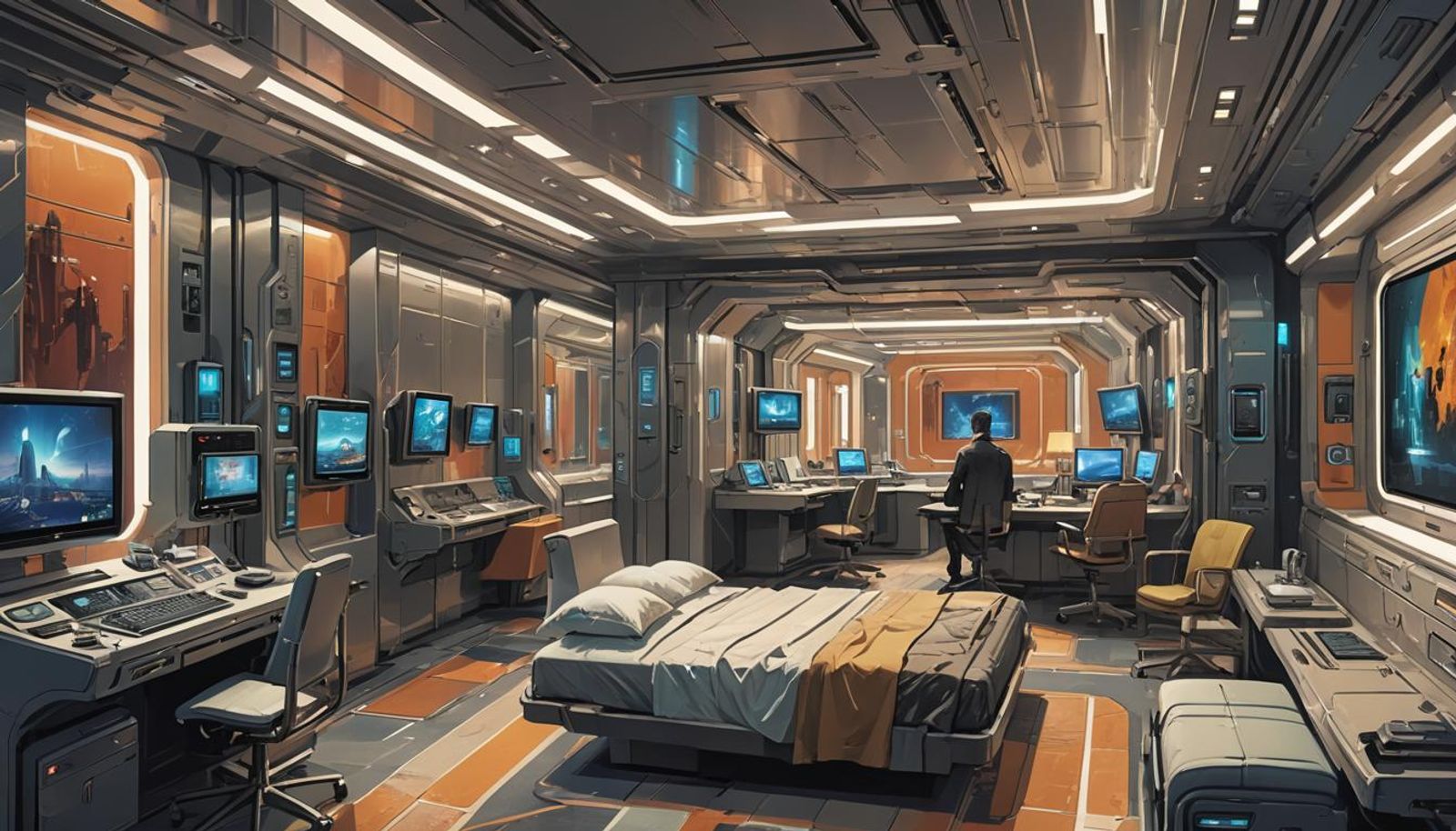 sci-fi dystopian era futuristic sci-fi fantasy / color / ( a dystopian ...