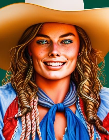 Margot Robbie - AI Generated Artwork - NightCafe Creator