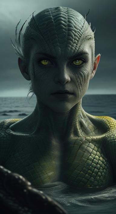 Reptile Woman Study (5) - AI Generated Artwork - NightCafe Creator