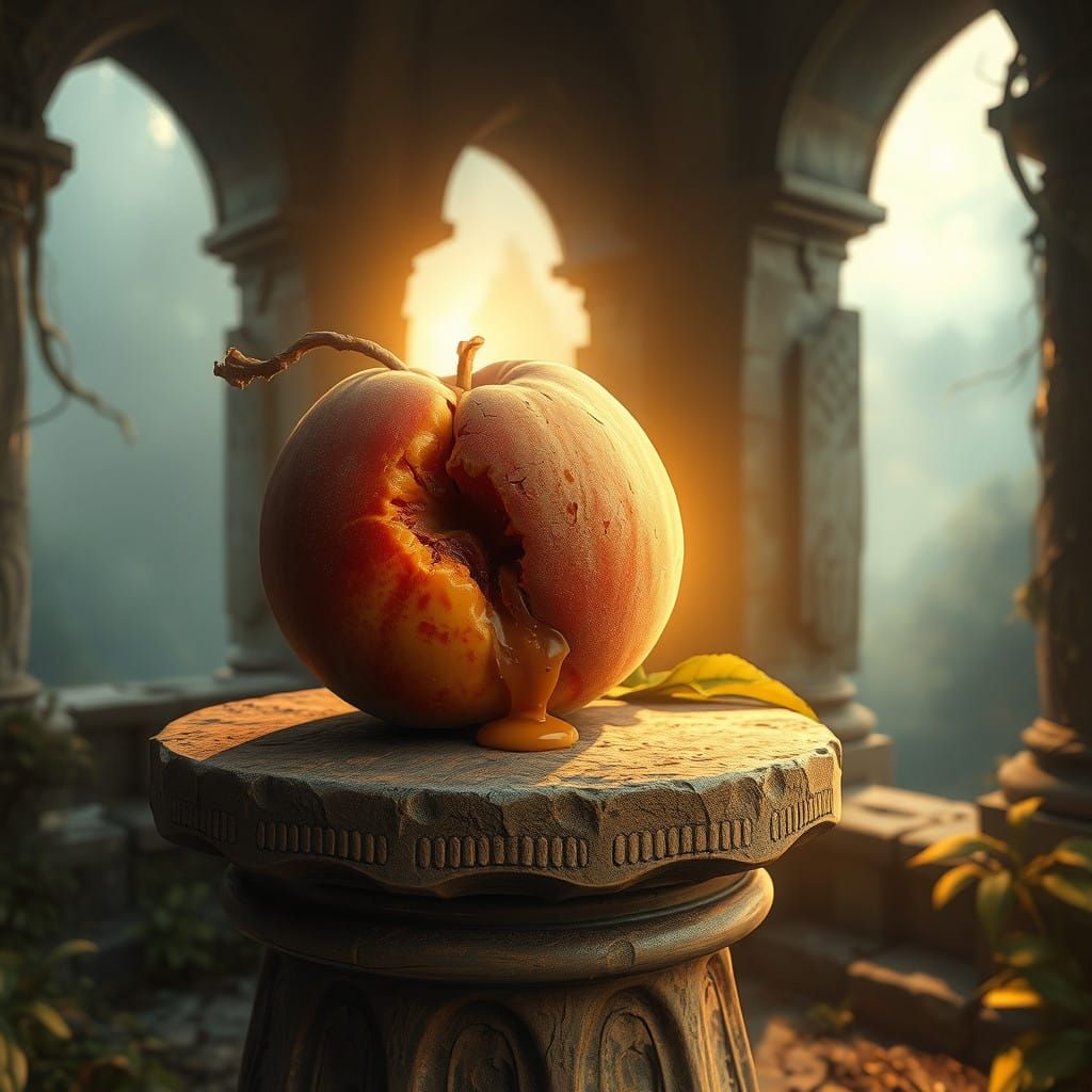 Rotten peach - Decayed Peach in Ancient Ruins