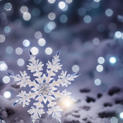 Snowflake - AI Generated Artwork - NightCafe Creator