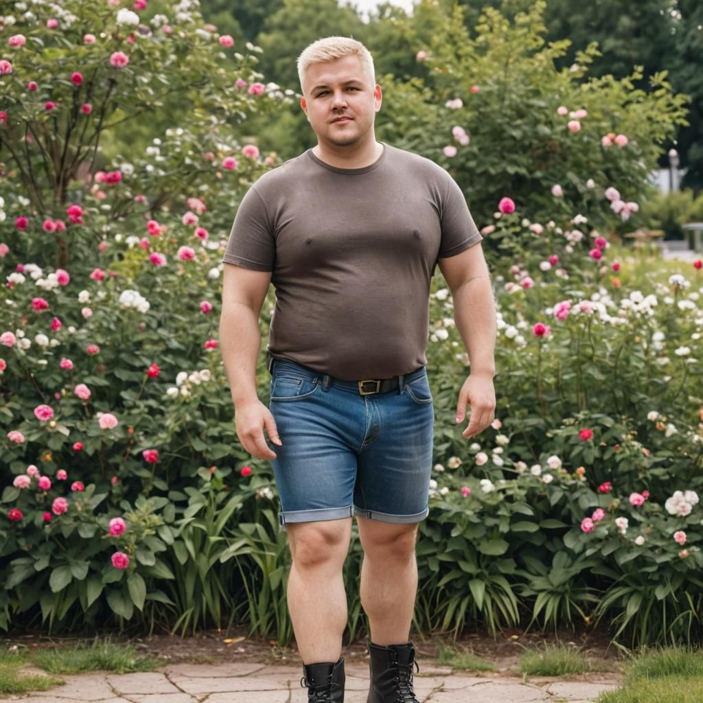 Handsome man - Dashing Gentleman in Urban Oasis