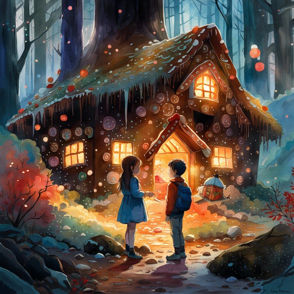 Hansel and Gretel - AI Generated Artwork - NightCafe Creator