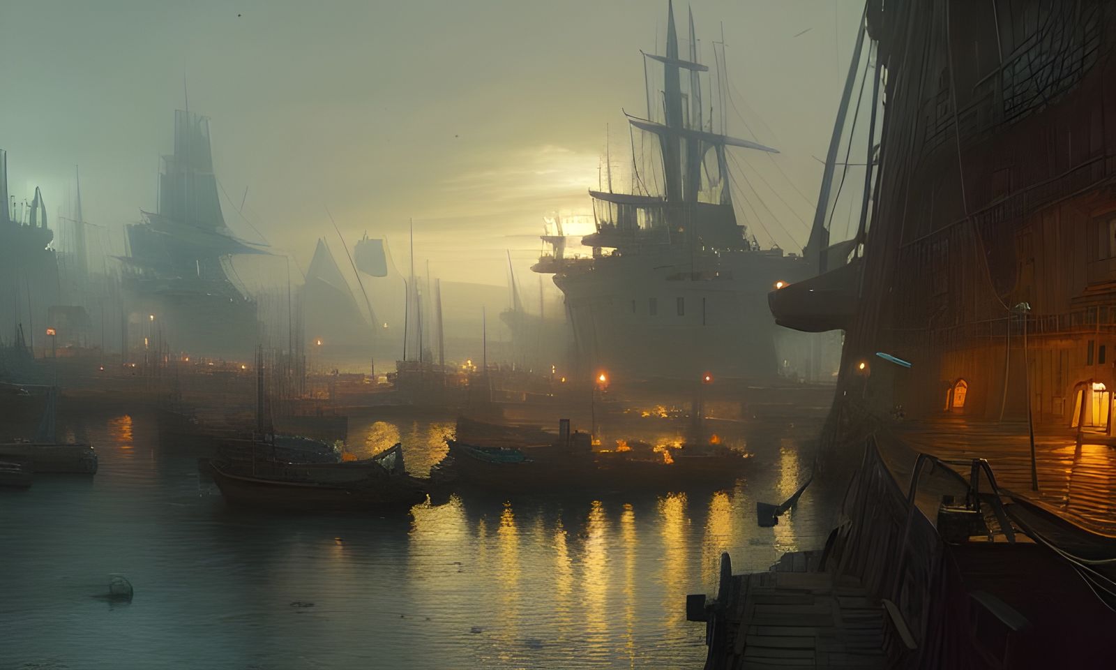 fairycore Dockyard - AI Generated Artwork - NightCafe Creator