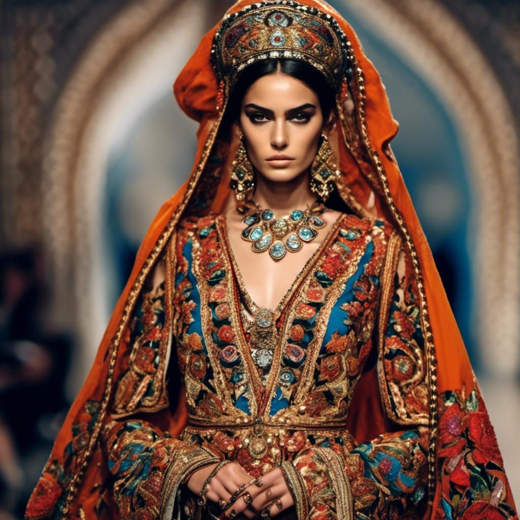 Persian fashion model