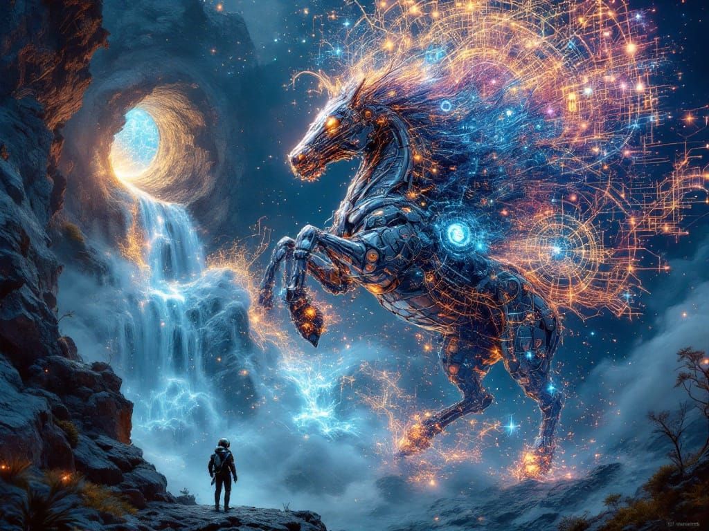 math-inspired art - Dreamlike Math-Inspired Art in a Vibrant...