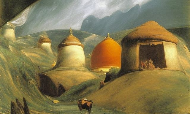 alien oil painting - AI Generated Artwork - NightCafe Creator