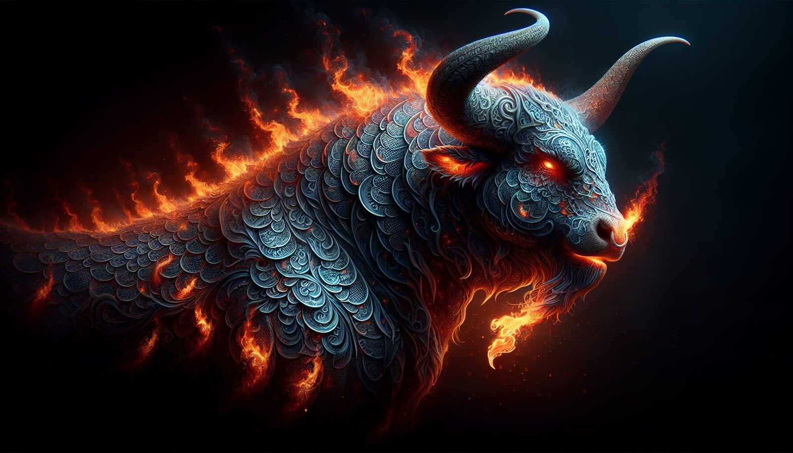 Infernal bull - AI Generated Artwork - NightCafe Creator