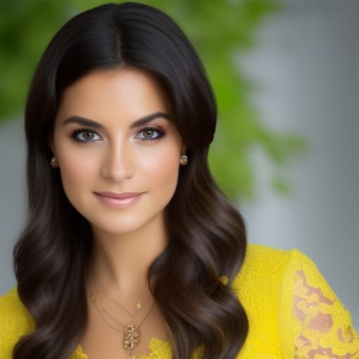 Portrait, expressive and deep (symmetrical) eyes, stunning face, naive ...