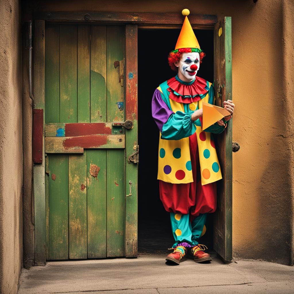 Yesterday, a clown held the door open for me. It was such a nice jester ...