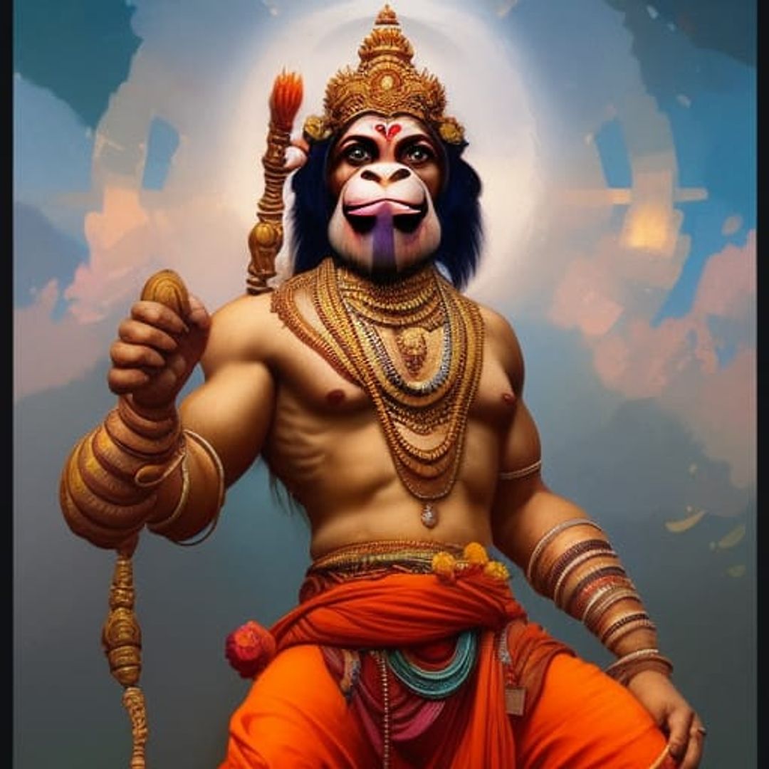Hanuman Ji - AI Generated Artwork - NightCafe Creator