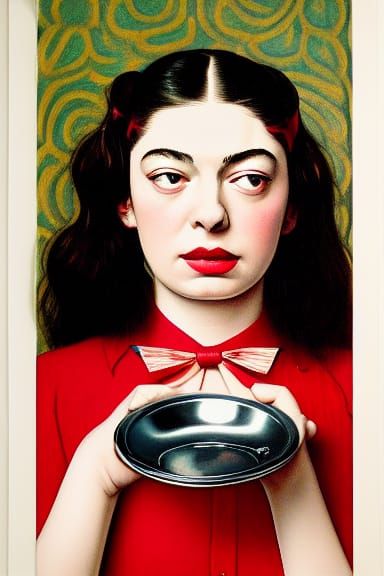 Portrait of Lorde - AI Generated Artwork - NightCafe Creator