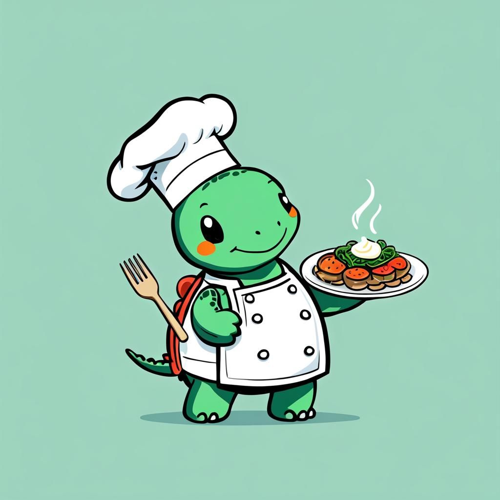 Chef turtle 👨🏻‍🍳🐢 - AI Generated Artwork - NightCafe Creator