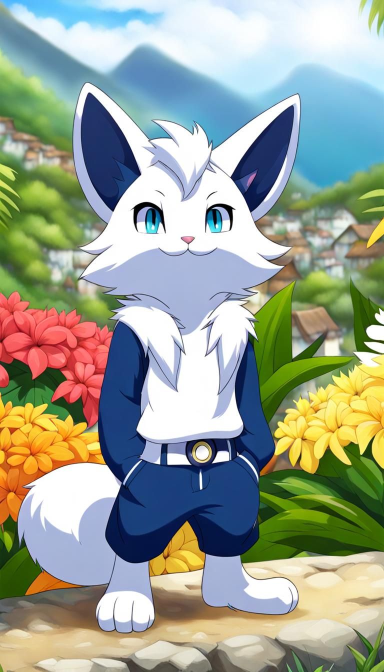 Anthro Male Meowstic - AI Generated Artwork - NightCafe Creator