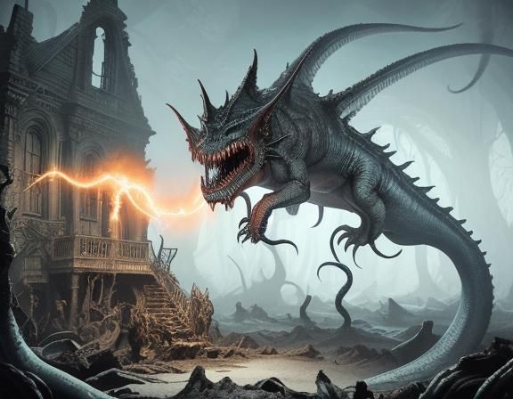 INSANE ASYLUM MONSTER VARIATIONS 5 - Cthulhu Cousin: Dragon ...